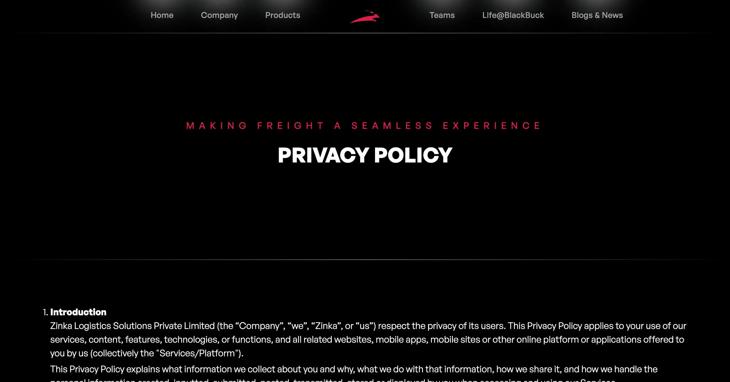 Privacy Policy - BlackBuck